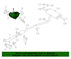 36003041 - Catalytic Converter - 2019 2020 Volvo XC40 | Volvo OEM Parts ...