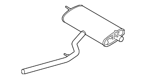 2019-2024 Volvo XC40 Rear Muffler 32317050 | TascaParts.com