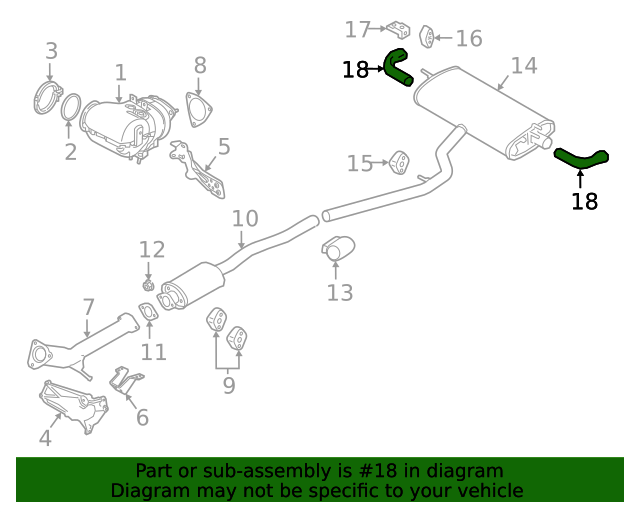 2019-2022 Volvo XC40 Tailpipe - Passenger Side (RH) 31493435 ...