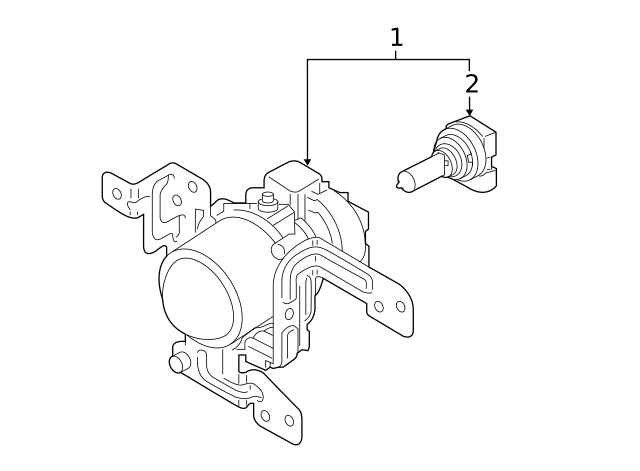 92201-K0000 - Fog Lamp Assembly 2020-2022 Kia Soul | Kia.Parts Store