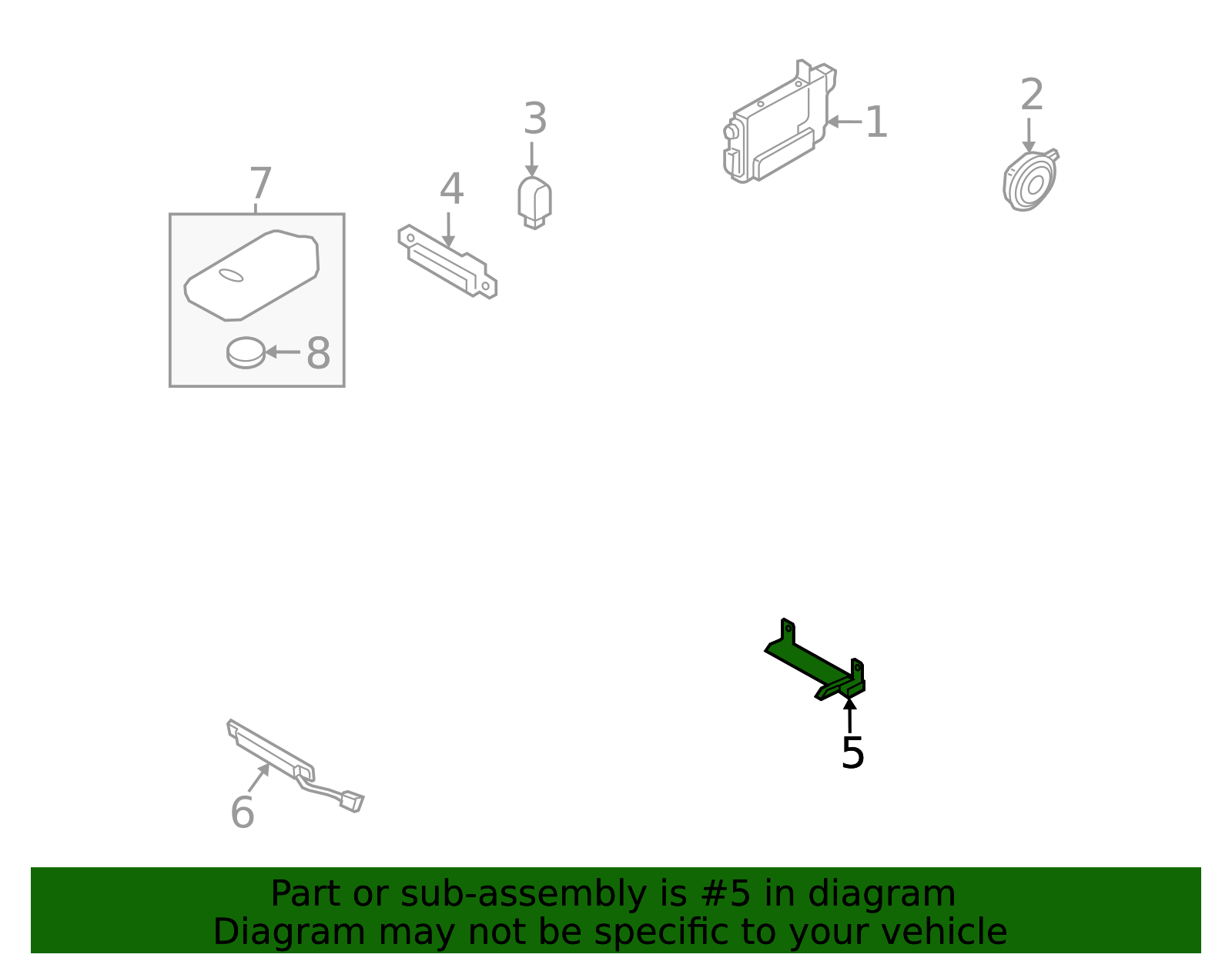 2019-2023 Genesis G70 Transmitter 95440-G9530 | QuirkParts