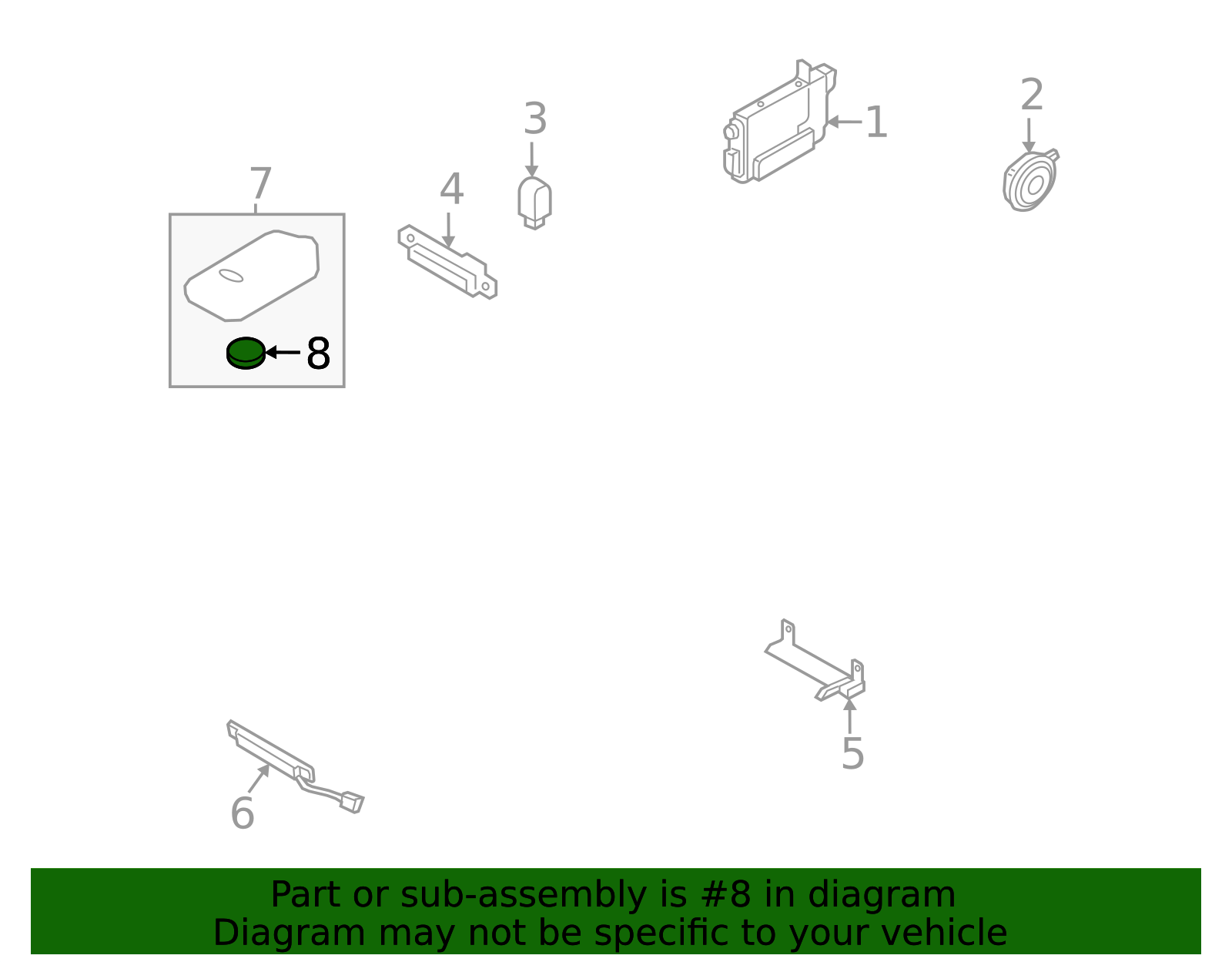 95413-CU000 - Keyless Entry Transmitter Battery 2023-2025 Hyundai ...