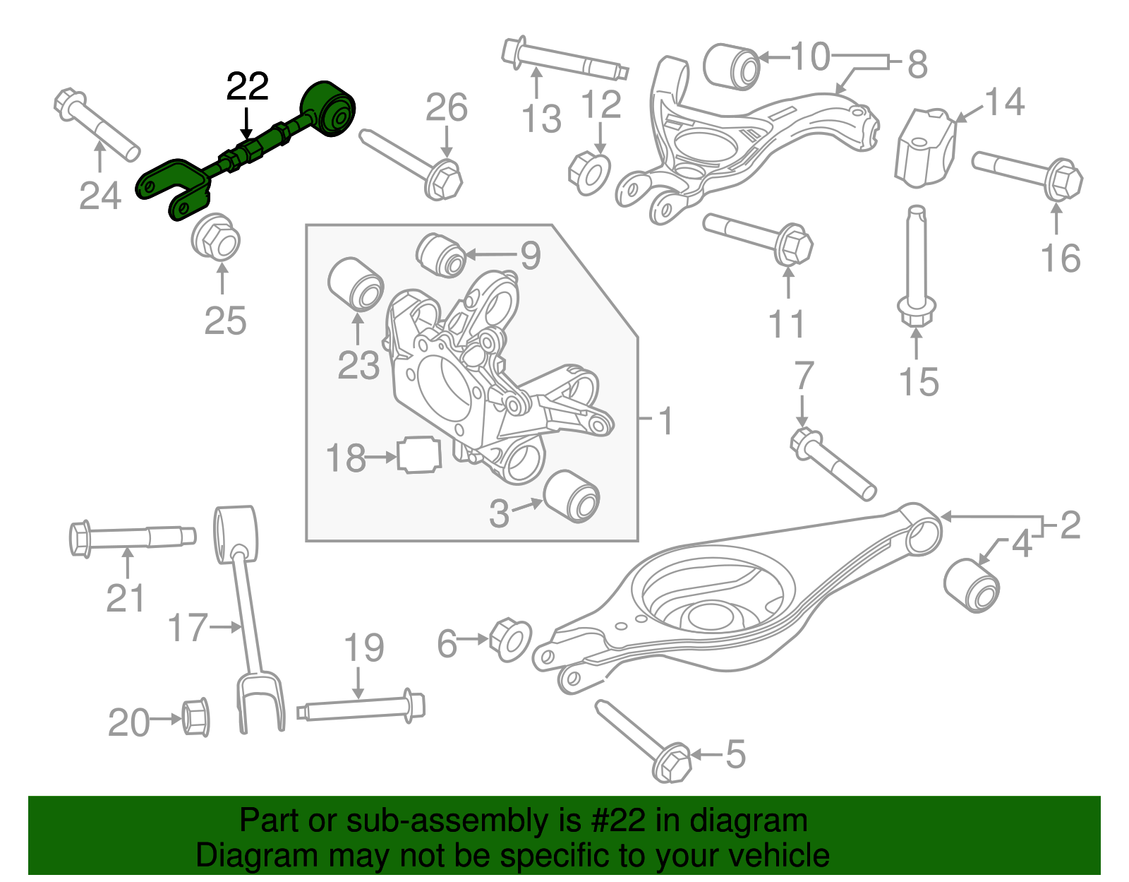 DB5Z-5A972-N - 2013-2019 Ford - Lateral Arm | Ford OEM Parts Outlet