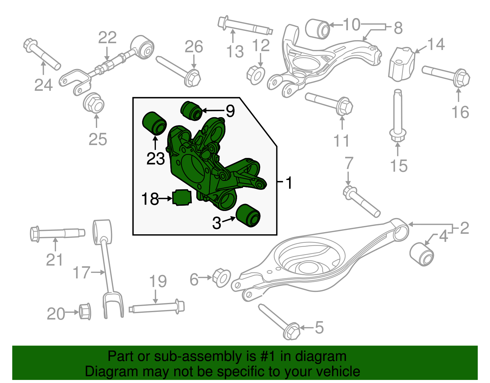 2011-2019 Ford Knuckle DB5Z-5B758-B | Varsity Ford