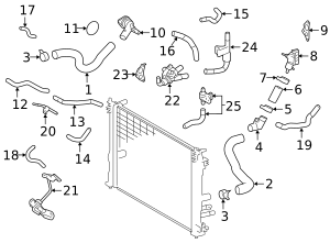 16573-F0070 - Radiator Hose 2019-2023 Lexus | Longo Lexus Parts