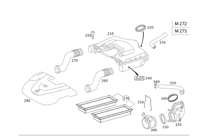 2003-2011 Mercedes-Benz Cover Sheet 272-010-11-67 | Mercedes-Benz Parts ...