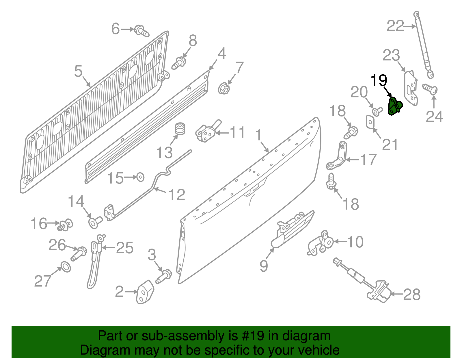 2005-2025 Nissan Hinge Half 93471-ZH000 | Bill Kay Nissan Parts