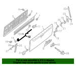 2016-2017 Nissan Gate Latch - Passenger Side (RH) 90502-EZ00A ...