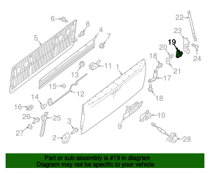 Hinge Assembly Rear Gate Right-hand 93470-9FV3A | TascaParts.com