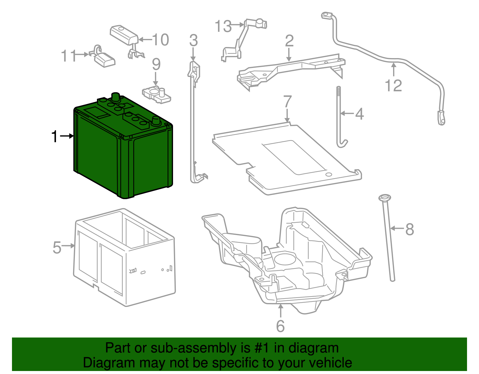 1998-2024 Lexus | Battery | 00544-MF240-575 | Express Lexus Parts