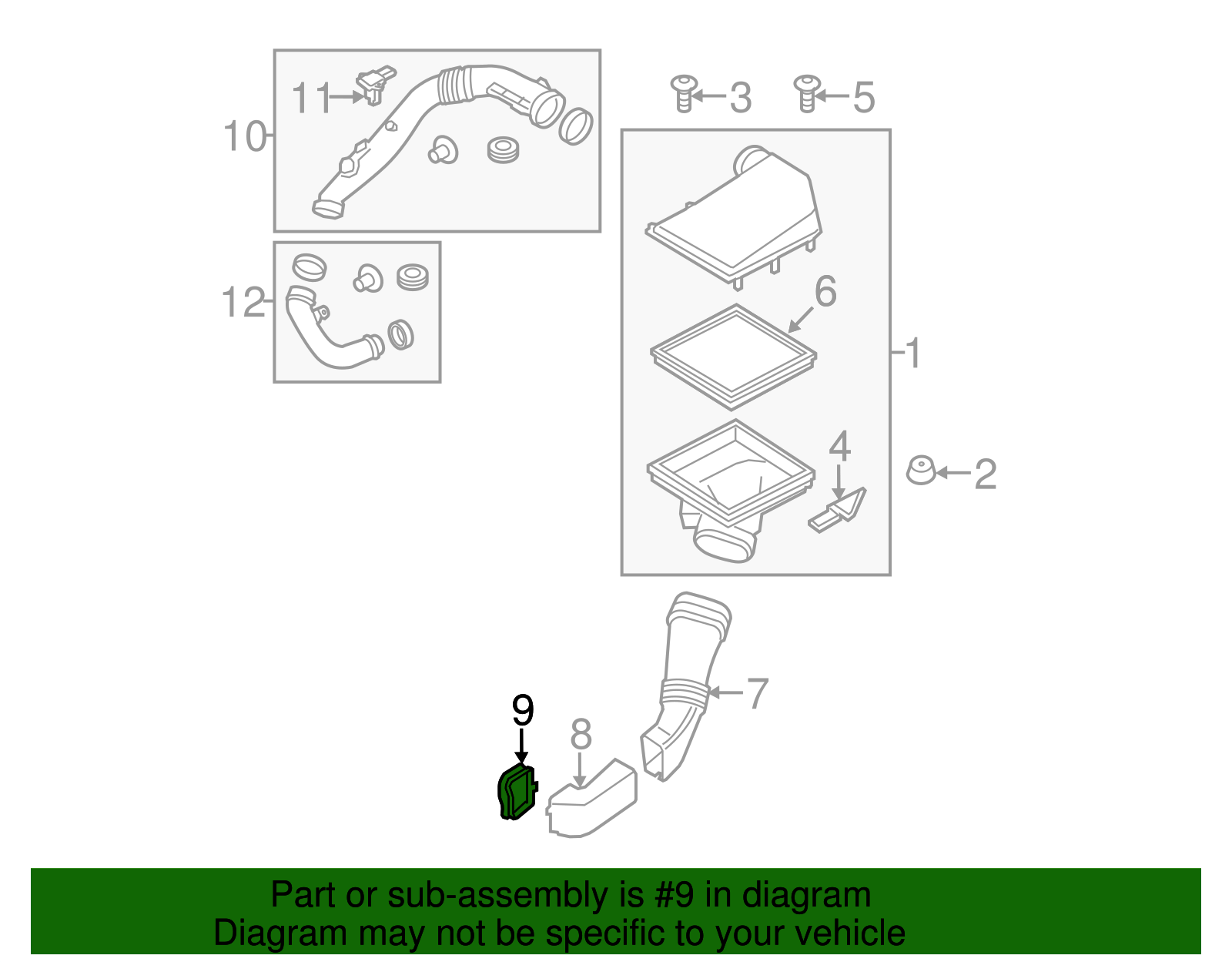 13-71-7-800-154 - Intake Duct Union - 2014-2019 BMW | BMWPartsHub