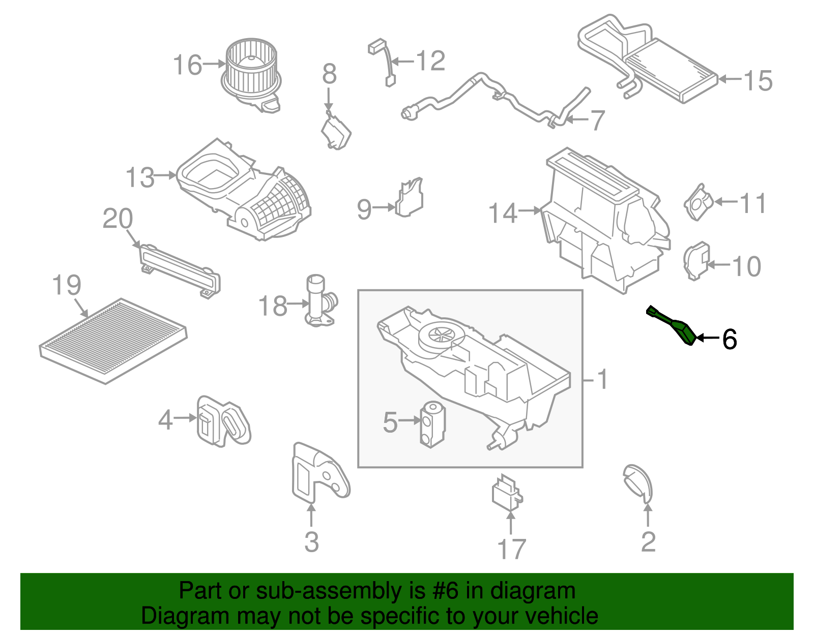 2009-2020 Ford Motorcraft™ A/C Evaporator Temperature Sensor YH-1731 ...