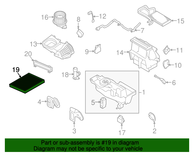 2010-2019 Ford Filter AE9Z-19N619-A | OEM Parts Online