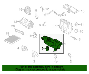 Genuine OEM Ford Part - HVAC Unit Case Assembly DG1Z-19850-D | Genuine ...