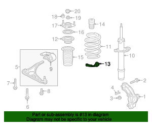 51684-TRT-A01 - Rubber, R Front Spring Mount (Lower) - 2017-2021 Honda ...