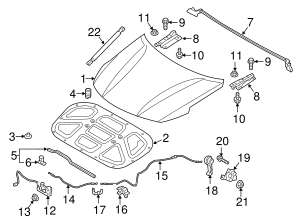 2016-2020 Kia Optima Hood 66400-D4000P | QuirkParts