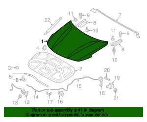 2016-2020 Kia Optima Hood 66400-D4000P | OEM Parts Online