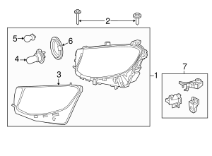 2016-2020 Mercedes-Benz Headlamp Assembly - Right - Halogen 253-820-20 ...