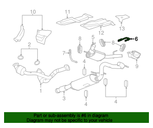 2012-2014 GM Exhaust Tail Pipe Hanger 22753402 | GMPartsDirect.com