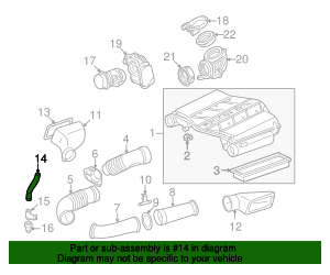 463-501-69-82 - Drain Hose 2002-2015 Mercedes-Benz | Mercedes-Benz USA ...