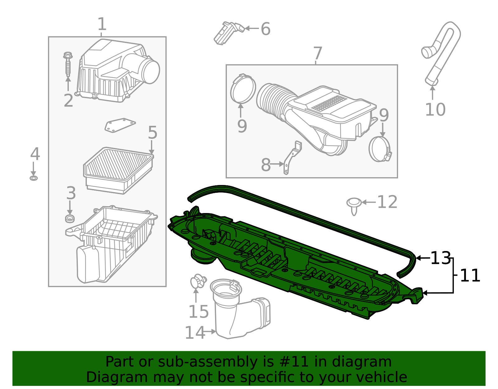84652599 - Intake Air Baffle 2020-2024 GM | Big 3 Auto Parts