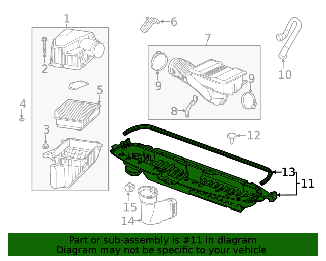 2020-2024 GM Intake Air Baffle 84652599 GM | GMPartsDirect.com