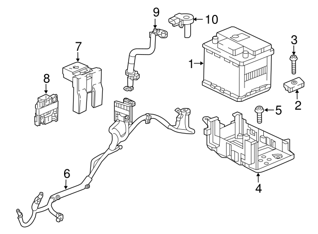 2016-2022 Chevrolet Spark Battery Positive Cable Junction Block ...