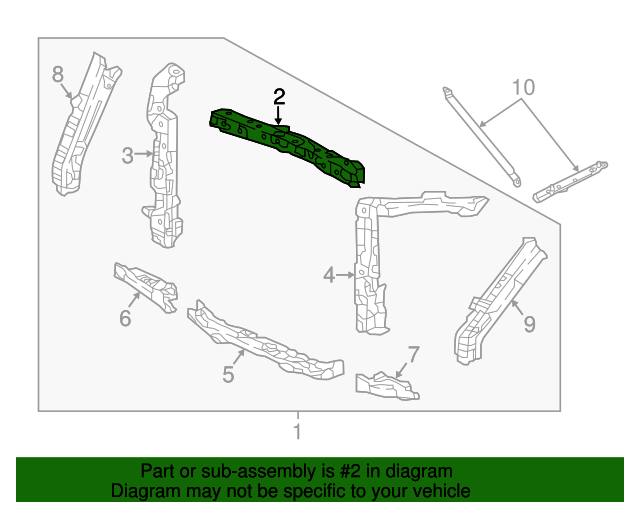04602-T6Z-A00ZZ - Frame Set Front Honda Parts Online