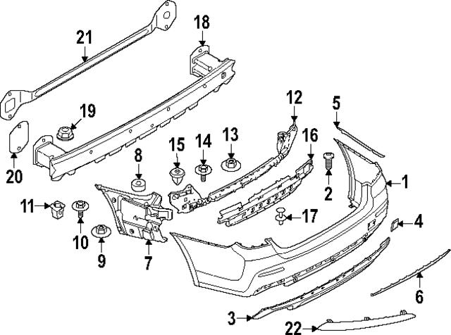 Genuine BMW 51-12-9-498-616 | Center Support | FREE Shipping on Most ...