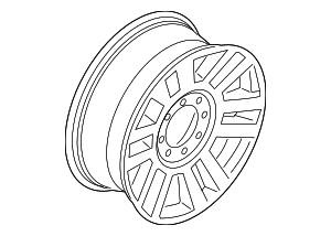 Genuine OEM Ford Part - Wheel Assembly LC3Z-1007-B | Genuine OEM Ford ...