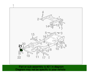 2003-2007 GM Bumper Support 15059654 | TascaParts.com