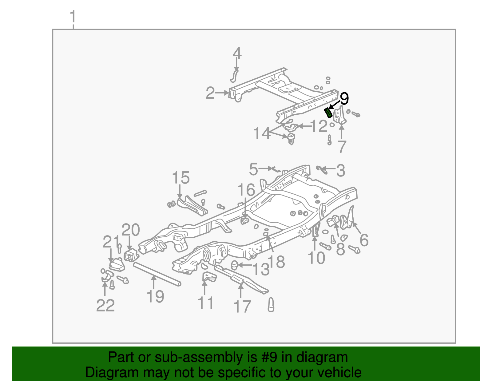 12474022 - Rear Spring Rear Hanger Reinforcement 1999-2007 GM | GMPartsNow