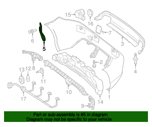 2012-2016 Mercedes-Benz Bumper Corner Cover 172-885-27-23 ...