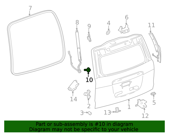 2018-2022 GM Liftgate Strut Stud 11547669 | GMPartsDirect.com