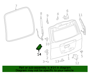 85558548 - Rear Gate Module 2021-2022 Cadillac | AutoNationParts.com