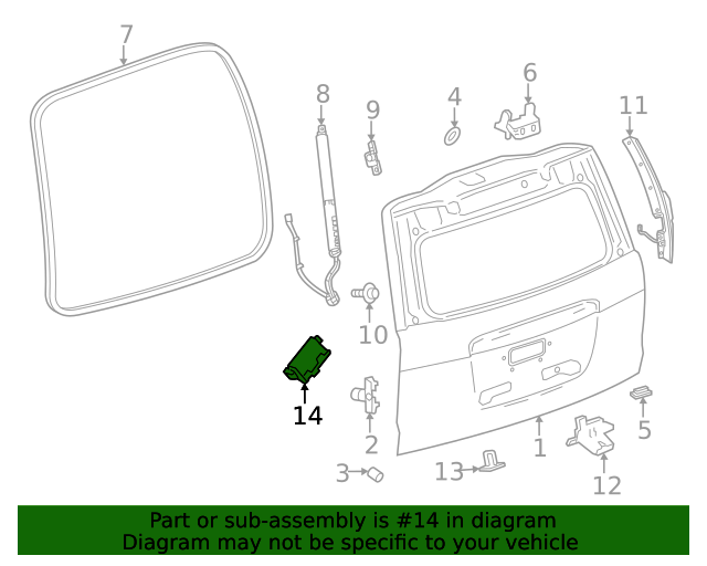 85558548 - Rear Gate Module 2021-2022 Cadillac | AutoNationParts.com