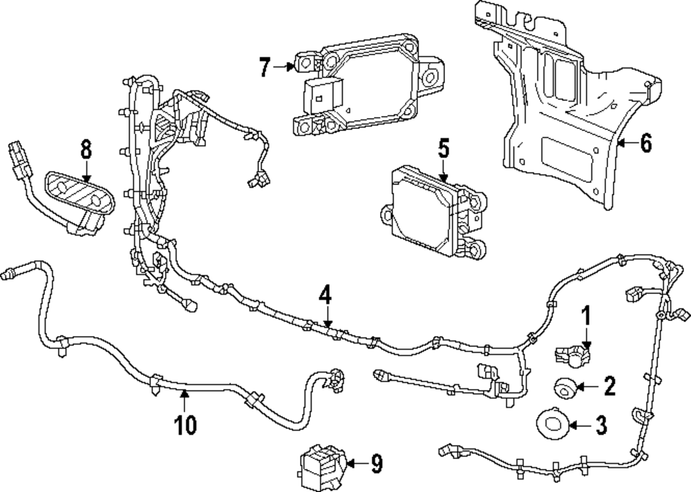 2021-2024 Cadillac Forward Range Radar Bracket 84973214 | GM Parts Center