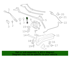 000-990-38-08 - Linkage Assembly Washer 2019-2021 Mercedes-Benz ...