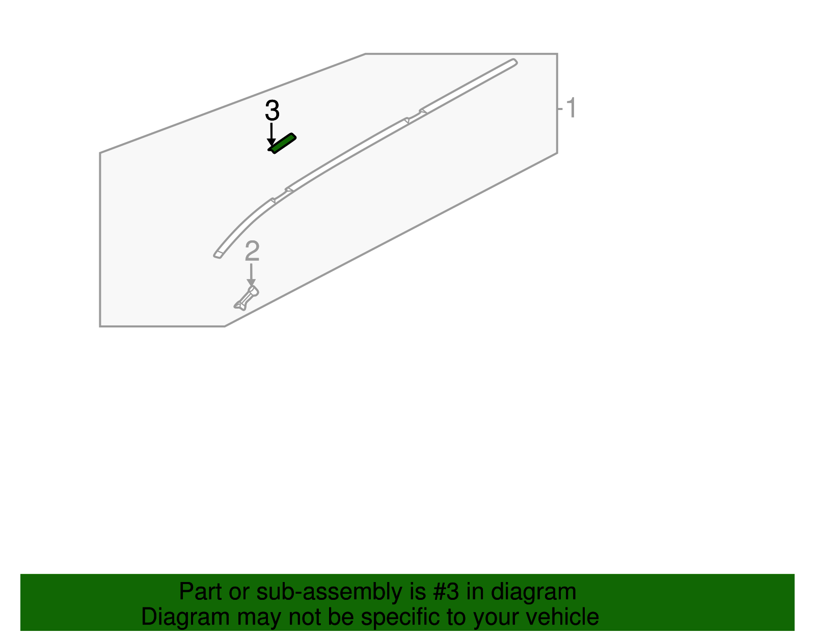 7400A158 - Roof Molding Cover 2010-2024 Mitsubishi | Mitsubishi Direct ...