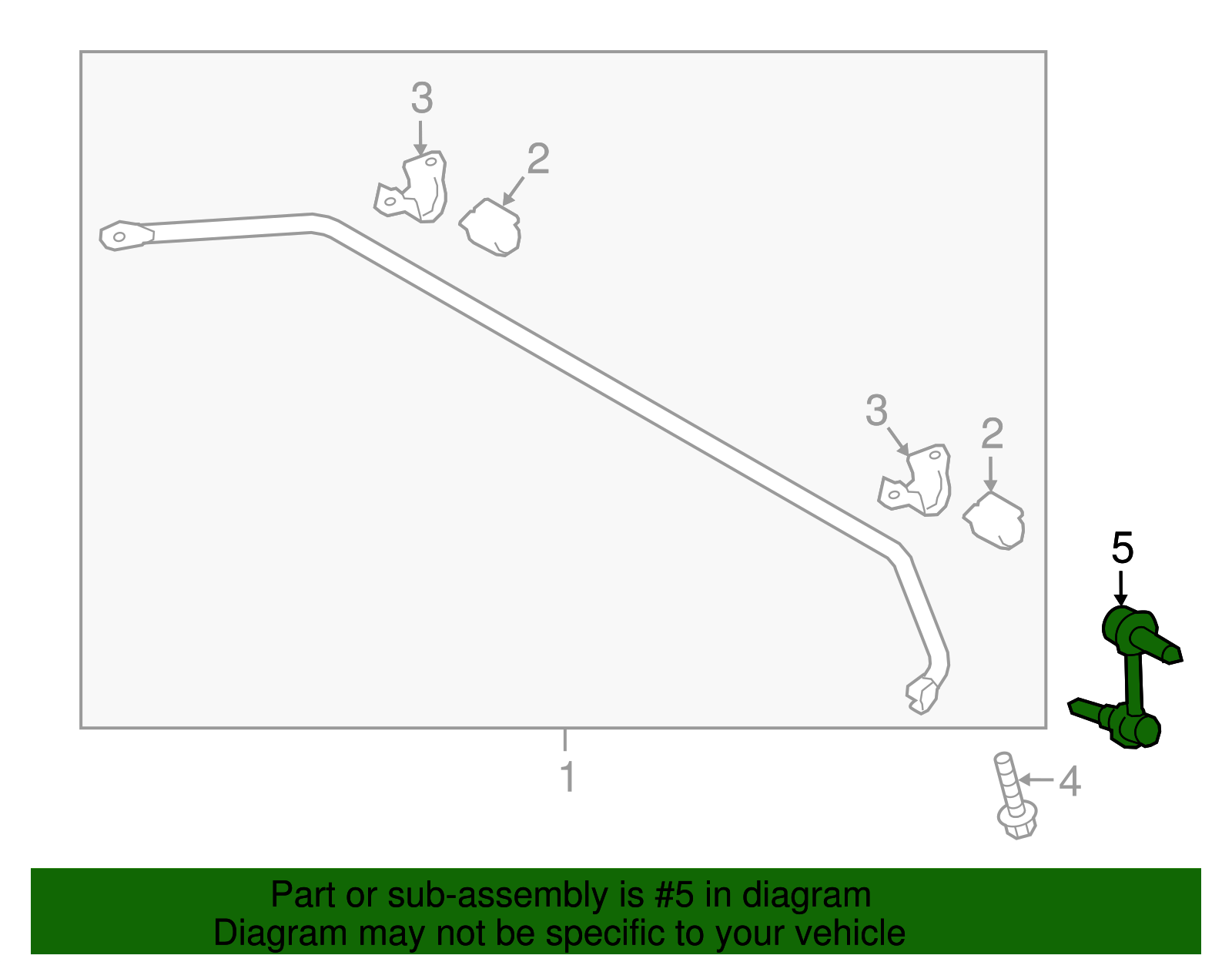 55540-C1100 - Stabilizer Link 2016-2020 Kia | Kia.Parts Store