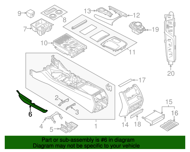 51168077707 - 2016-2022 BMW Front Panel (51-16-8-077-707) | BMW of ...