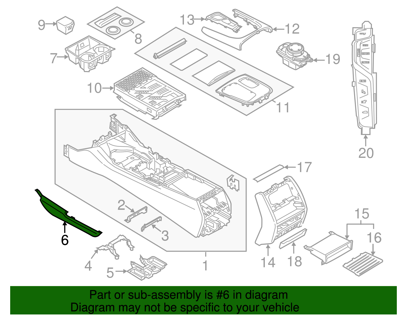 51-16-8-077-707 - 2016-2022 BMW - Front Panel | BMWPartsHub