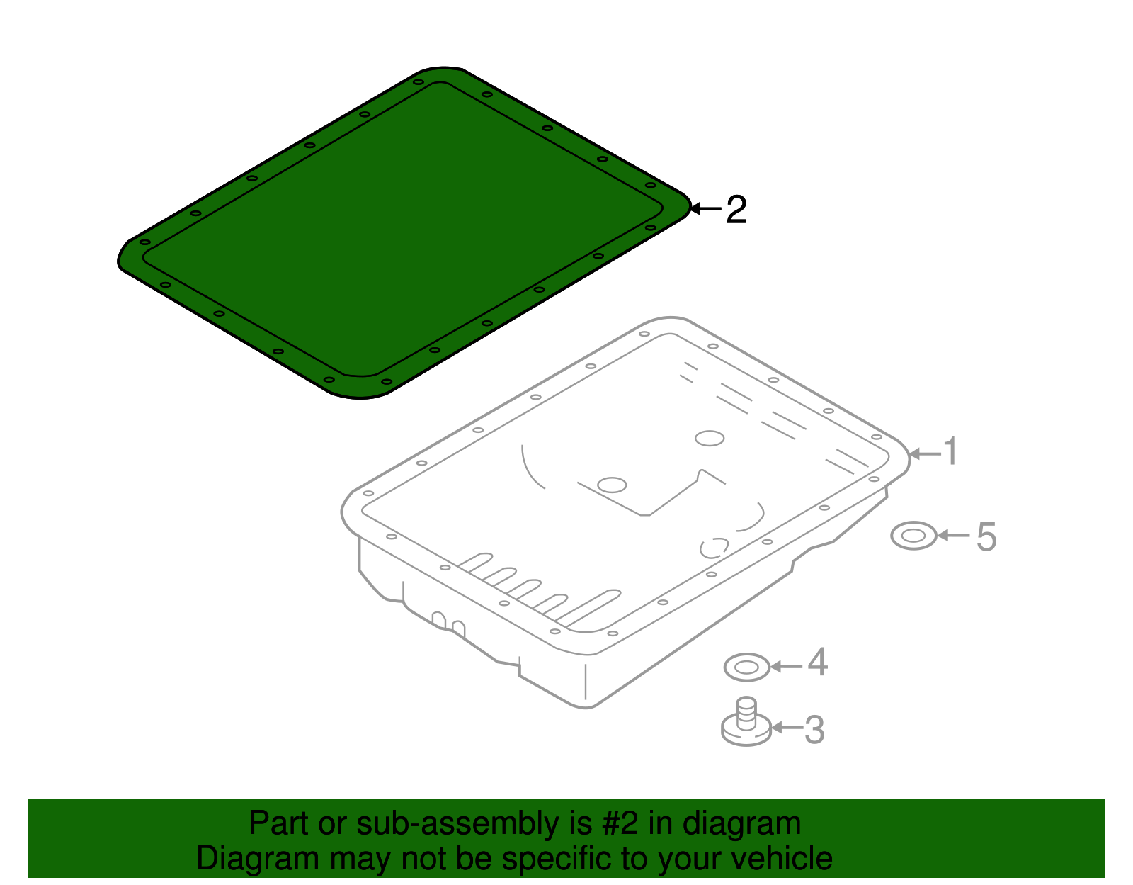 2016-2019 Nissan TITAN XD Pan Gasket 31397-EZ00A | Nissan Parts Plus