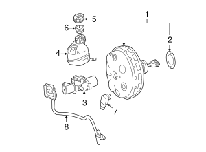 212-430-20-30 - Brake Booster 2011-2013 Mercedes-Benz | Mercedes-Benz ...