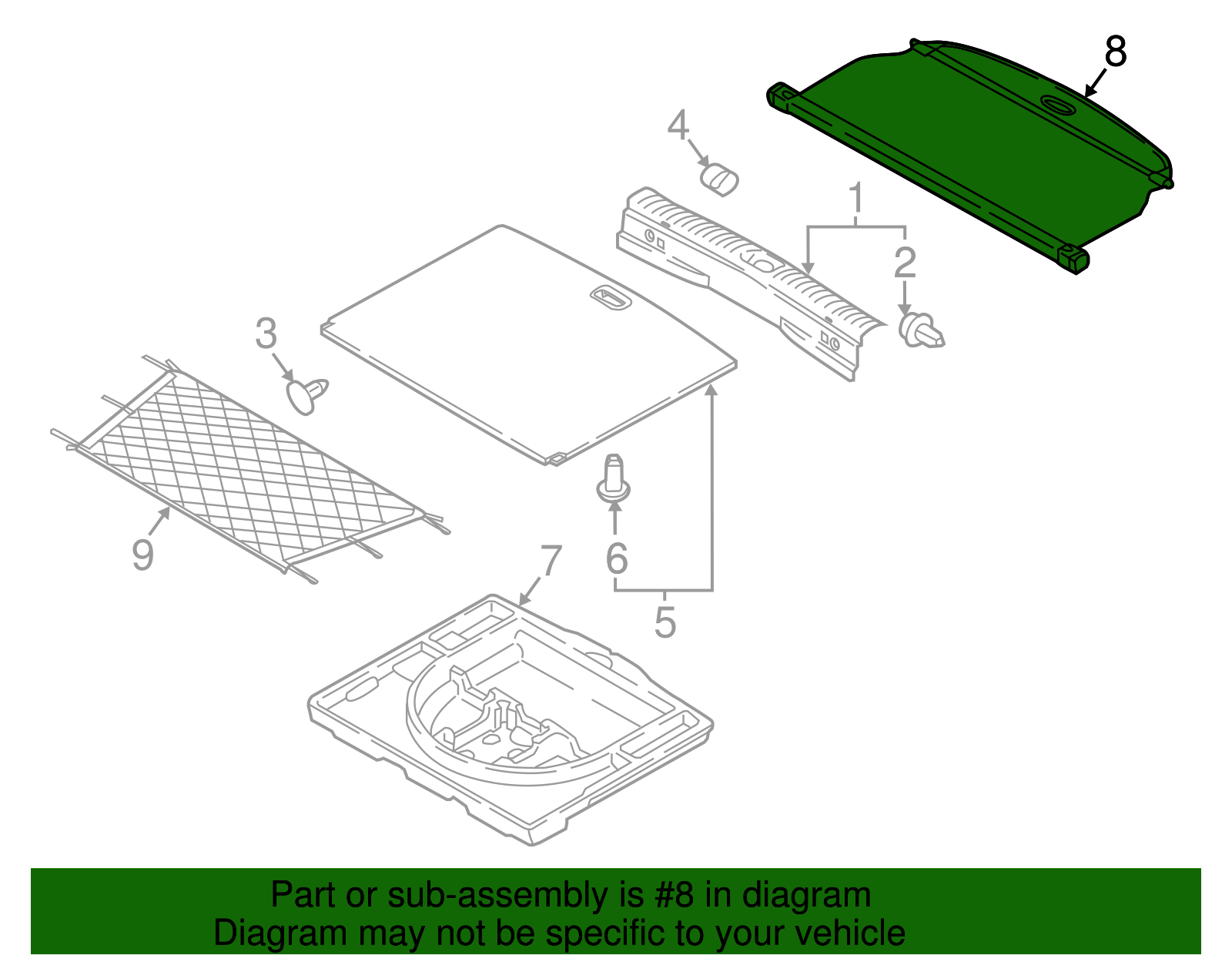 2017-2022 Kia Sportage Cargo Cover 85910-D9000 | OEM Parts Online