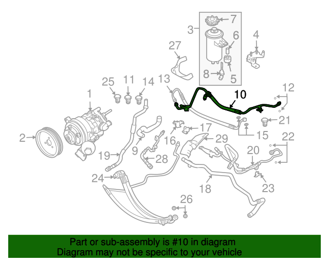 Genuine BMW 32-41-6-782-708 | Upper Press Hose | FREE Shipping on Most ...