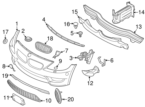 Bumper & Components - Front for 2006 BMW Z4 | BMW of South Atlanta Parts