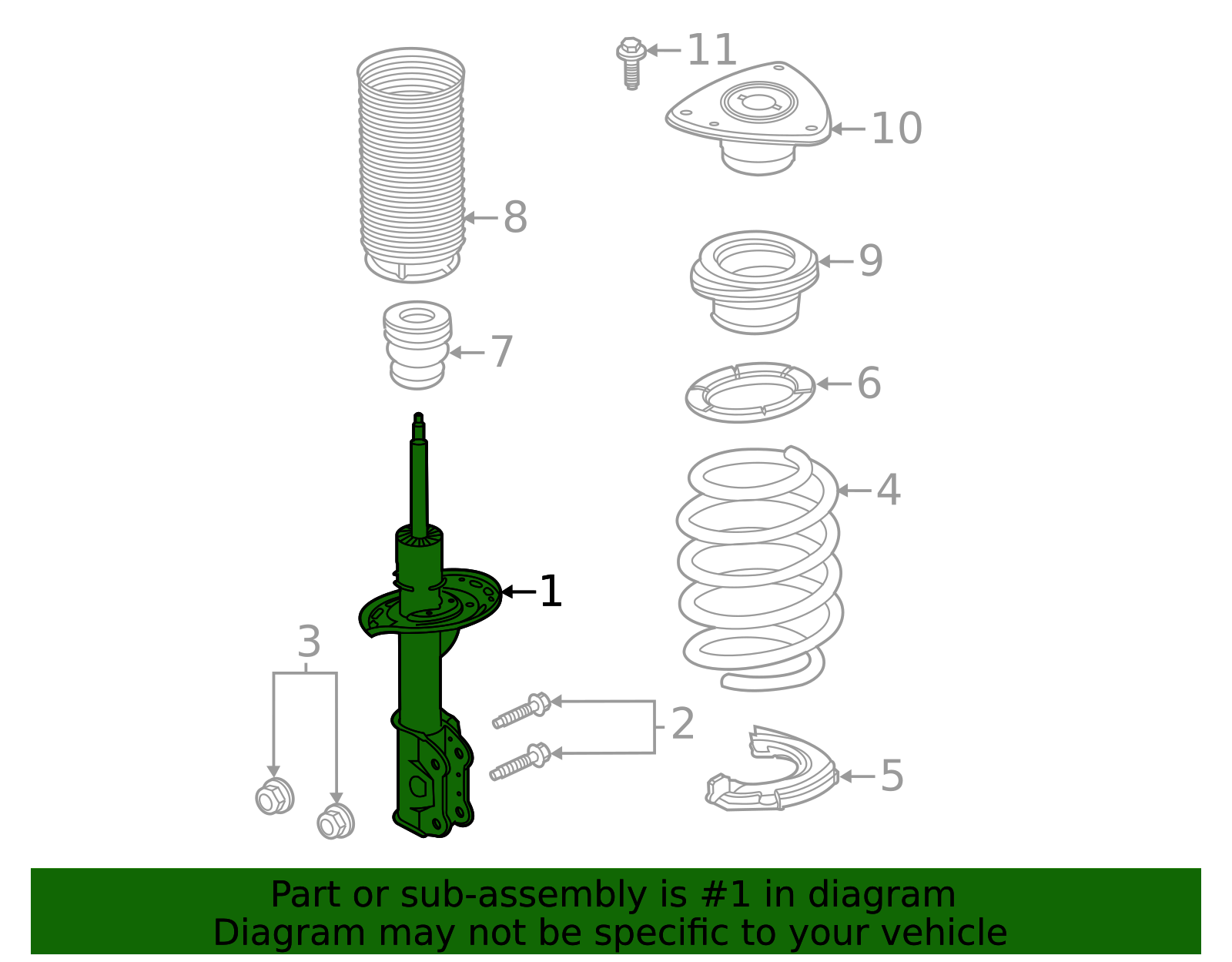 LB5Z-18124-Y - Shock Absorber Assembly - Front 2021-2025 Ford Explorer ...