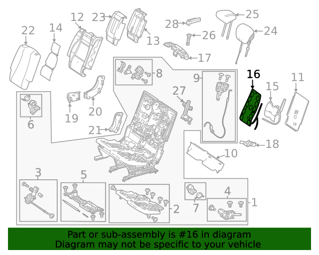 167-800-34-00 - Pad 2020-2022 Mercedes-Benz | Mercedes-Benz USA Parts