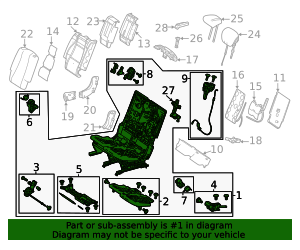 1679201717 - Seat Frame 2020 Mercedes-Benz | Mercedes-Benz USA Parts